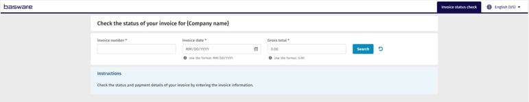 Invoice status check