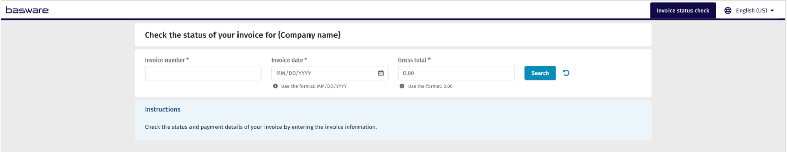 Invoice status check