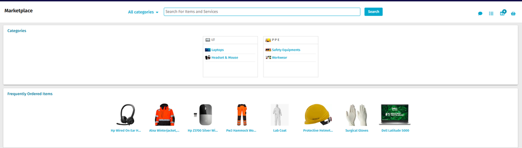 Frequently ordered items