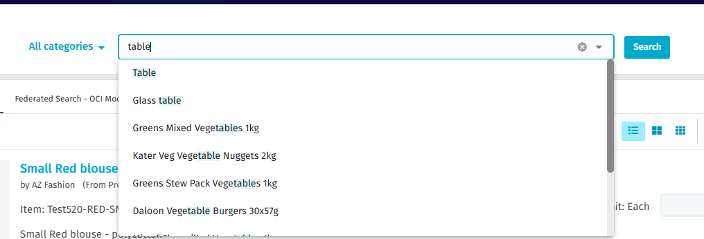Typeahead on search bar